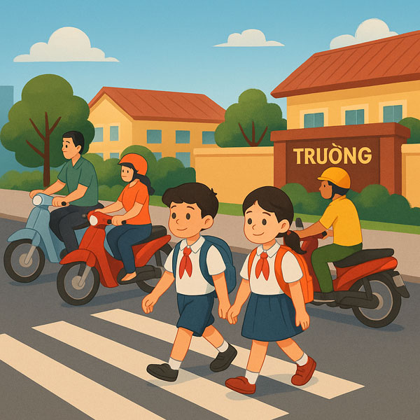 Bài thi "ATGT cho nụ cười trẻ thơ" 2025-2026 lớp 5